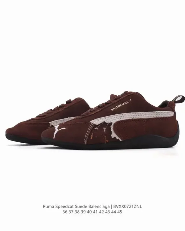 Balenciaga X Puma Ultrasoft Speedcat Vintage Suede Sneakers – Best ...